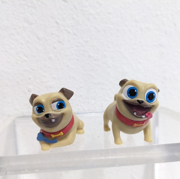 Disney | Toys | Disney Jr Puppy Dog Pals Rolly Dog Pug Set Of 2 Plastic ...